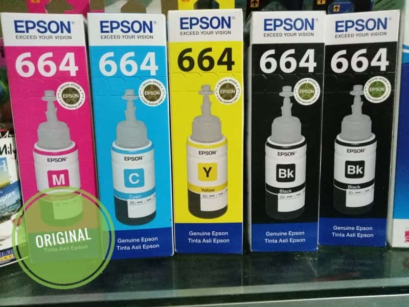 Original Jual / Beli Tinta Printer Epson 664 untuk Tinta Printer L110 ...
